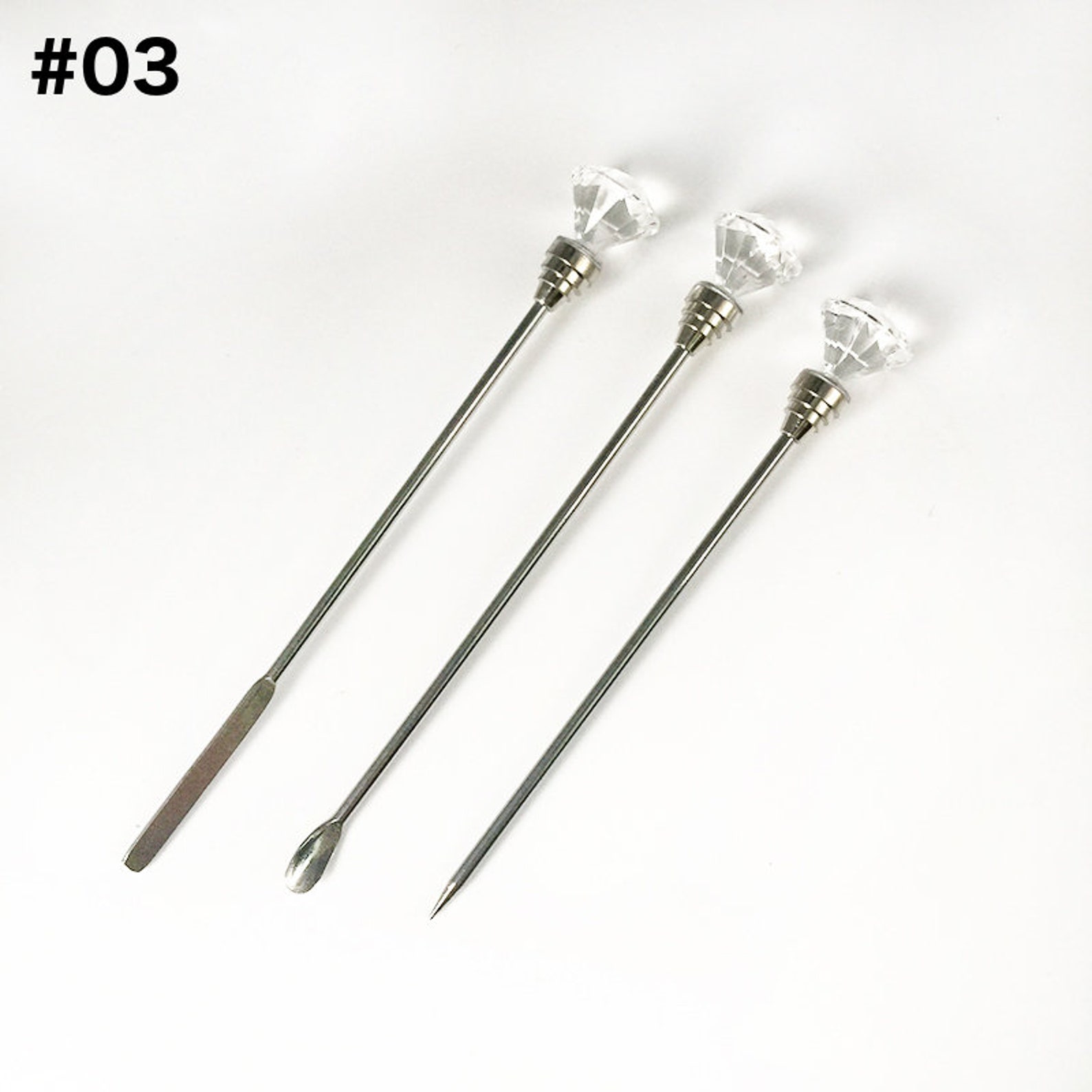 3pcs/lot Muddler Poke Needle Spoon Tool Set for Beads - Etsy