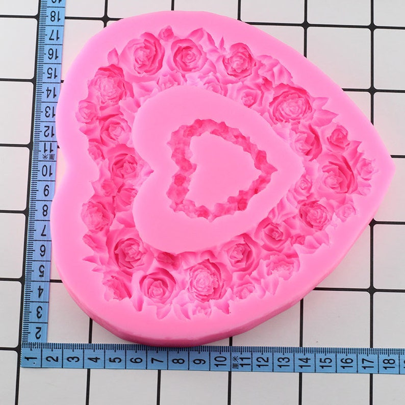 3D Large Size Rose Flower Garland Silicone Mold Frame Cake - Etsy