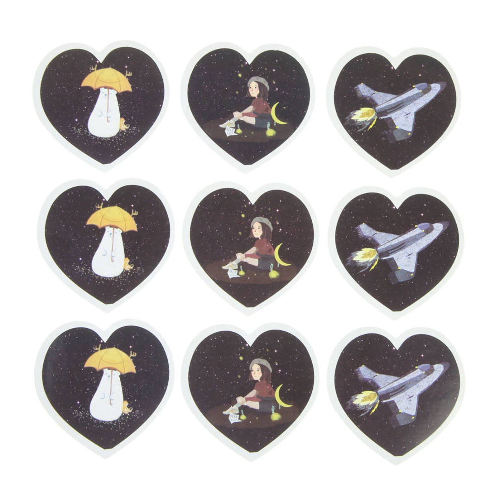 45 Pcs/lot Cartoon Good Night Mini Paper Sticker Decoration | Etsy