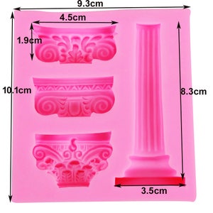 Retro Rome Column Fondant Silicone Mold Sugar Craft Chocolate - Etsy