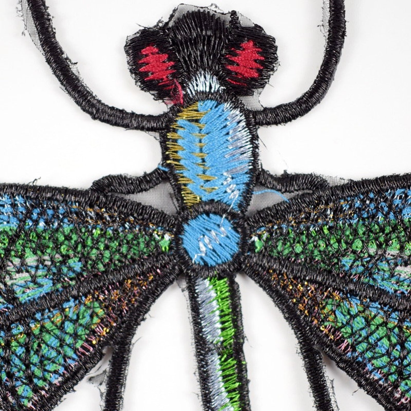 Big Dragonfly Iron on Patches for Clothing Embroidery Patch | Etsy