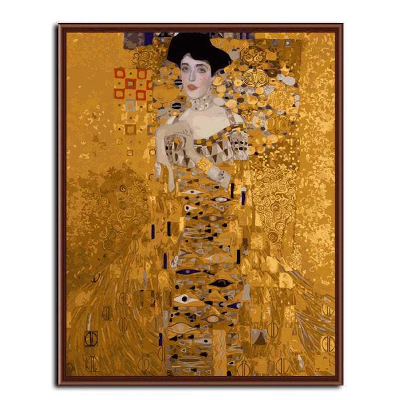 Gustav Klimt Symbolism DIY Oil Painting by Numbers Paint on - Etsy