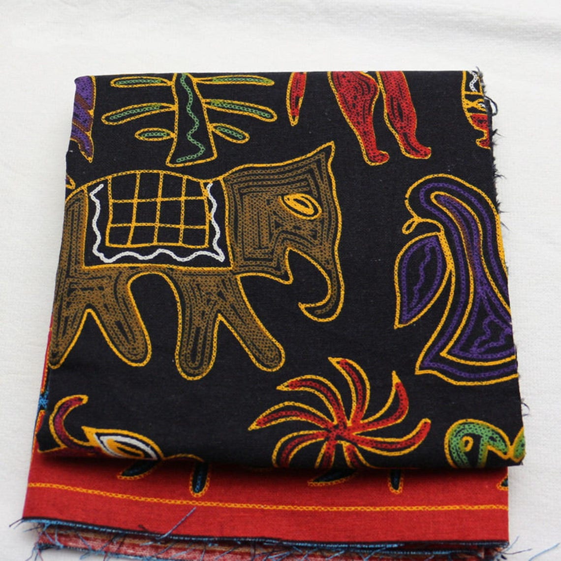 80x140cm Linen Cotton Fabric African Patchwork Batik Fabric | Etsy