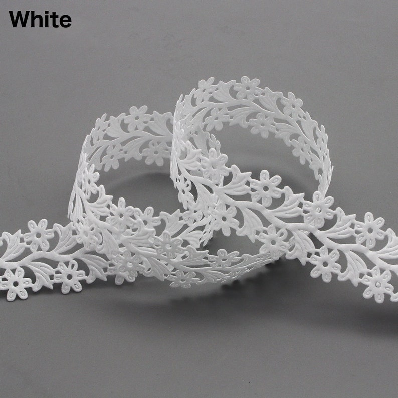 Approx 35mm Flower Floral Ribbon Sewing Craft Lace Trim - Etsy