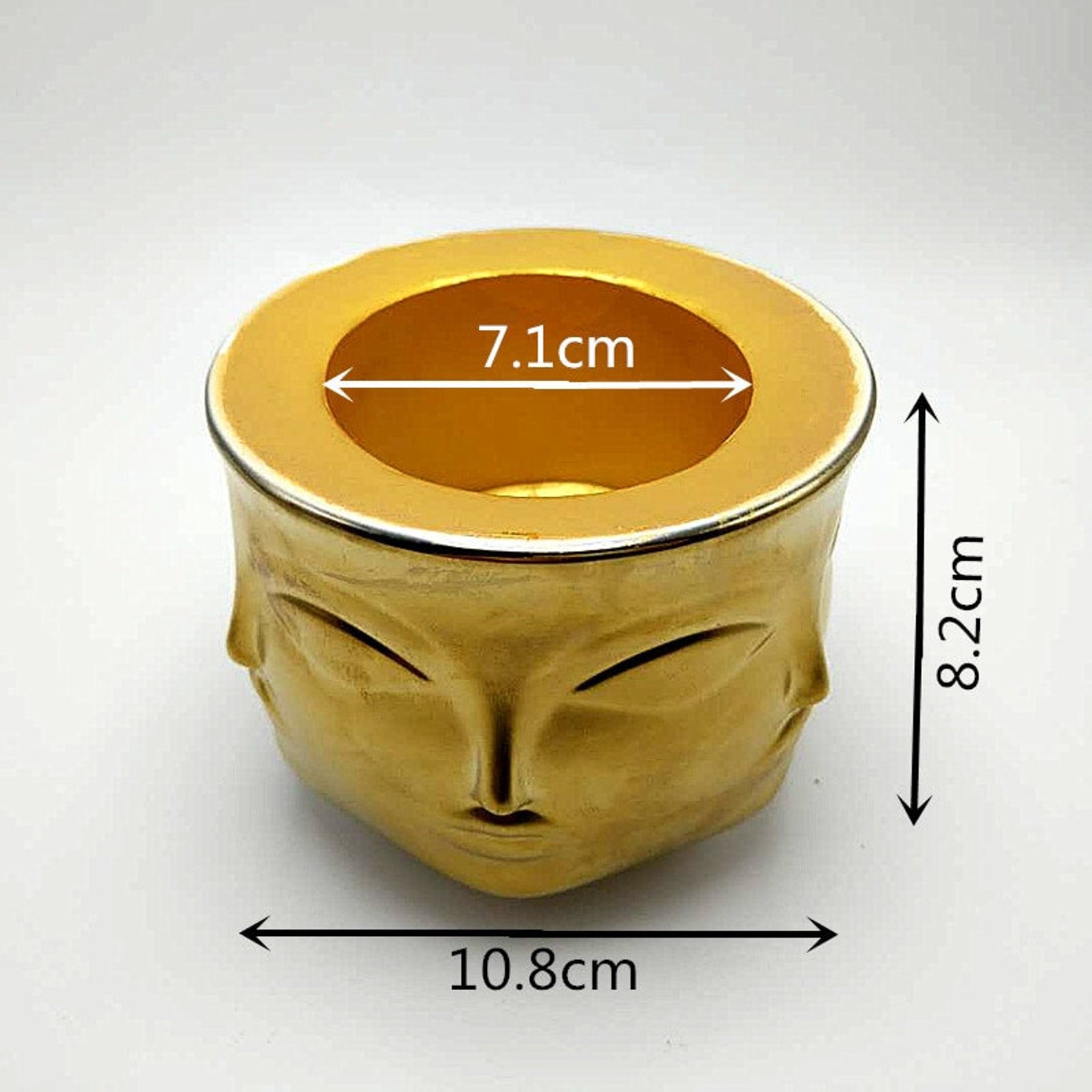 Creative Multi-faceted Face Vase 3D Silicone Mold Indoor Plant | Etsy