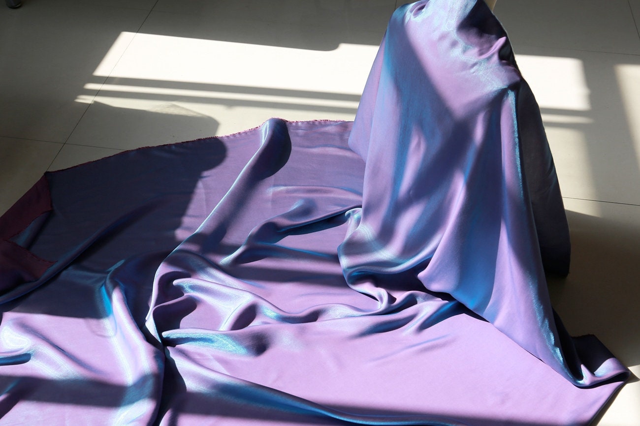 New Blue Purple Gradient Cloth Cotton Skin Gloss Silk Cloth - Etsy Canada