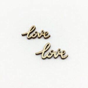 100pcs 25mm Rustic Wooden Love Letters Shabby Chic Craft - Etsy