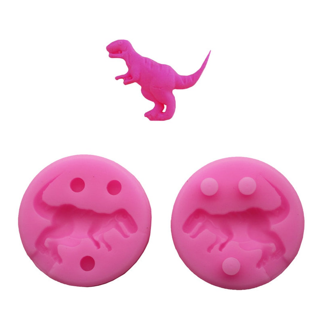 3D Tyrannosaurus Rex Dinosaur Mold Cartoon Liquid Mold Soap Party Sugar ...