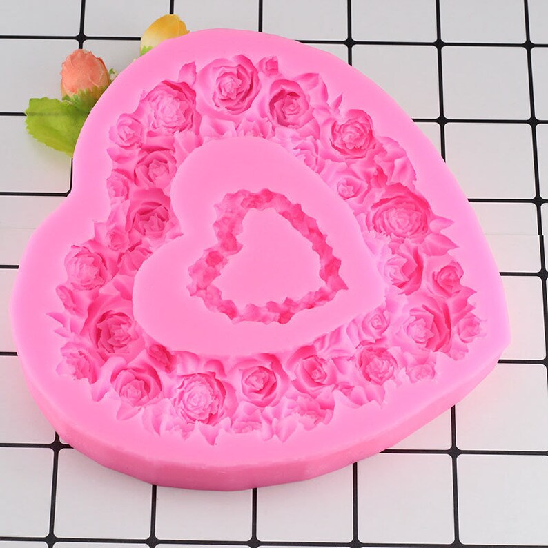 3D Large Size Rose Flower Garland Silicone Mold Frame Cake - Etsy