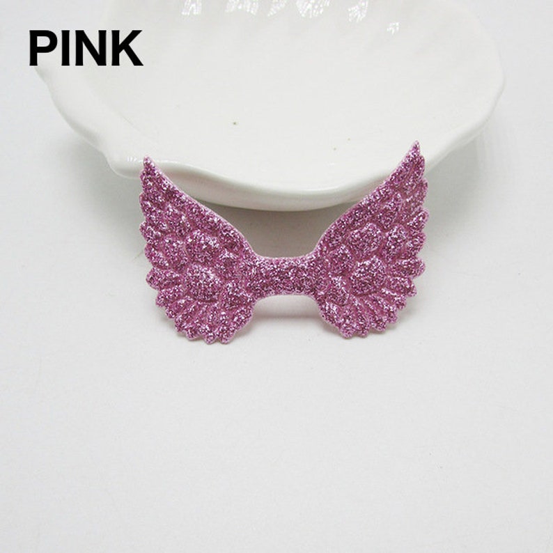 Set of 10 Glitter Wings Applique Angel Wings Applique - Etsy