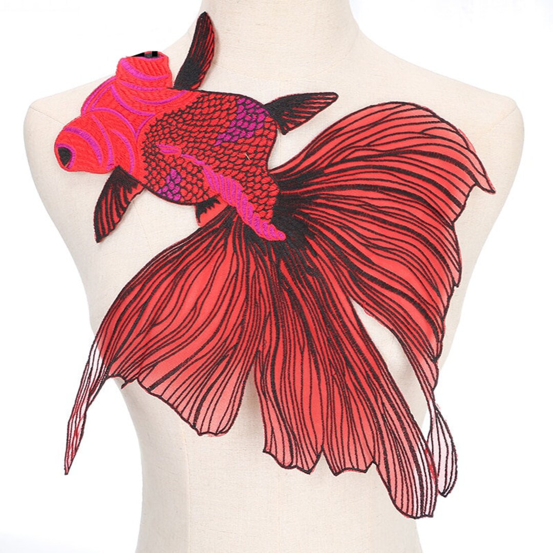 1PC 3835 Big Fish Embroidered Patches Sewing for Clothes - Etsy