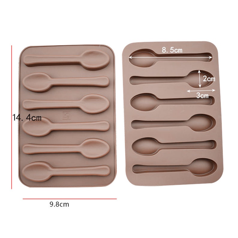 Silicone 6 Holes Spoon Shape Fondant Mould Cake Decorating - Etsy