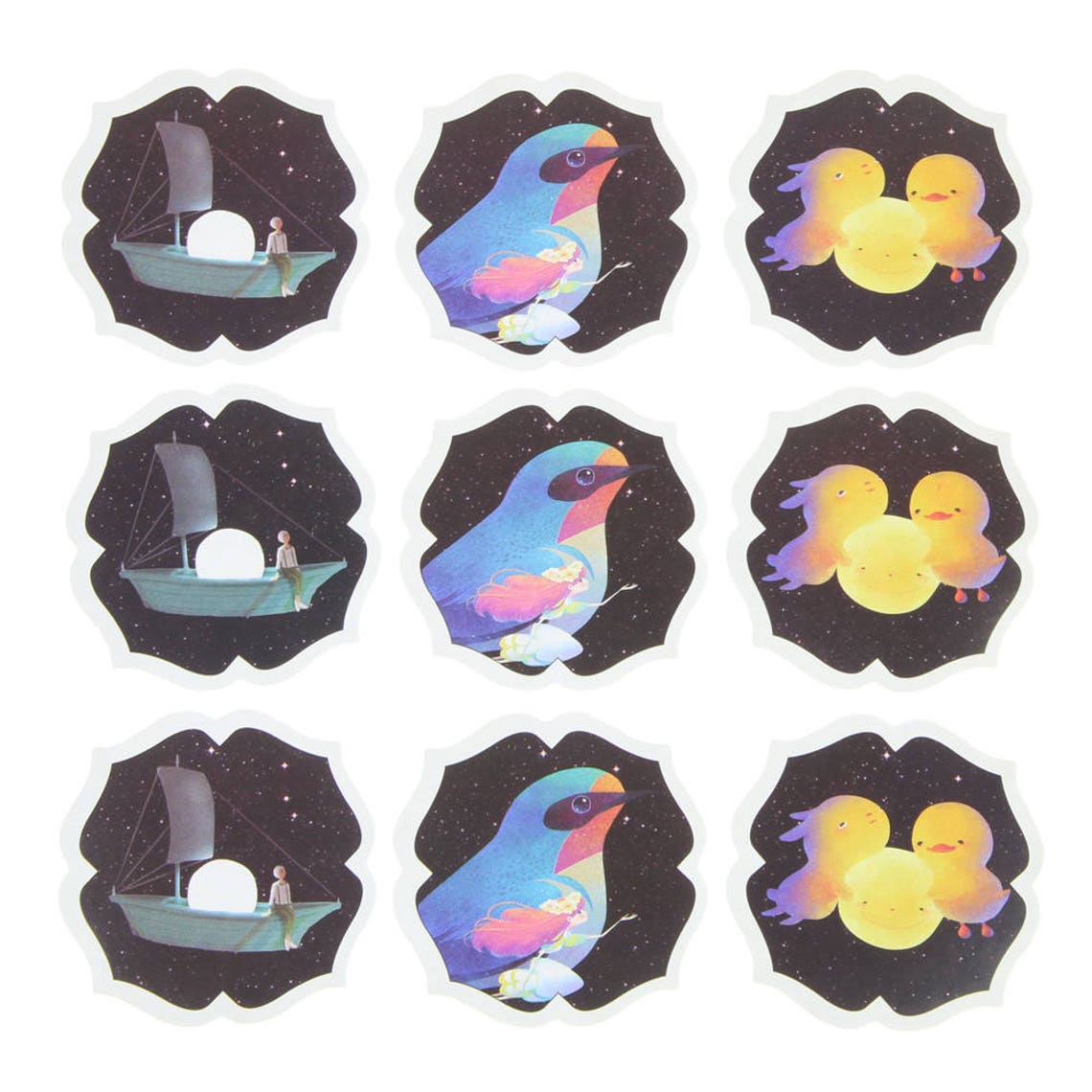 45 Pcs/lot Cartoon Good Night Mini Paper Sticker Decoration | Etsy