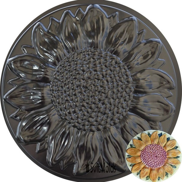 Sunflower Concrete Mold - Etsy