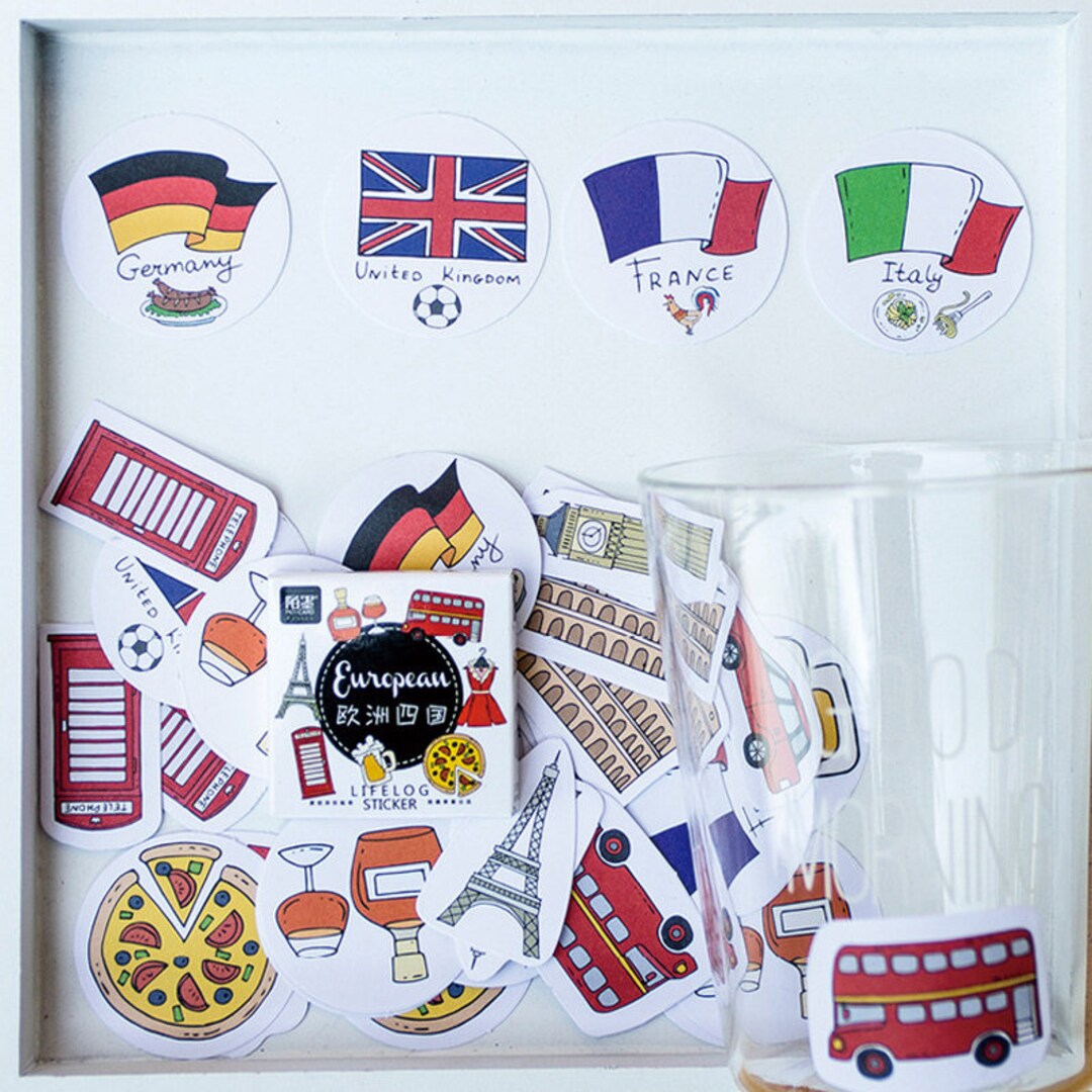45 Pcs/lot Travel in Europe Mini Paper Sticker Decoration DIY - Etsy