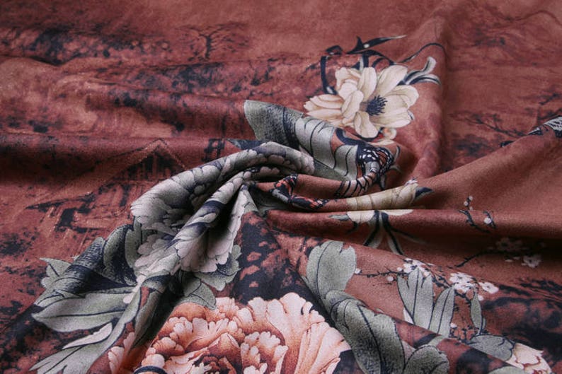 1.9meter 1 Piece Camel Color Suede Fabric for Coat Soft Thick - Etsy