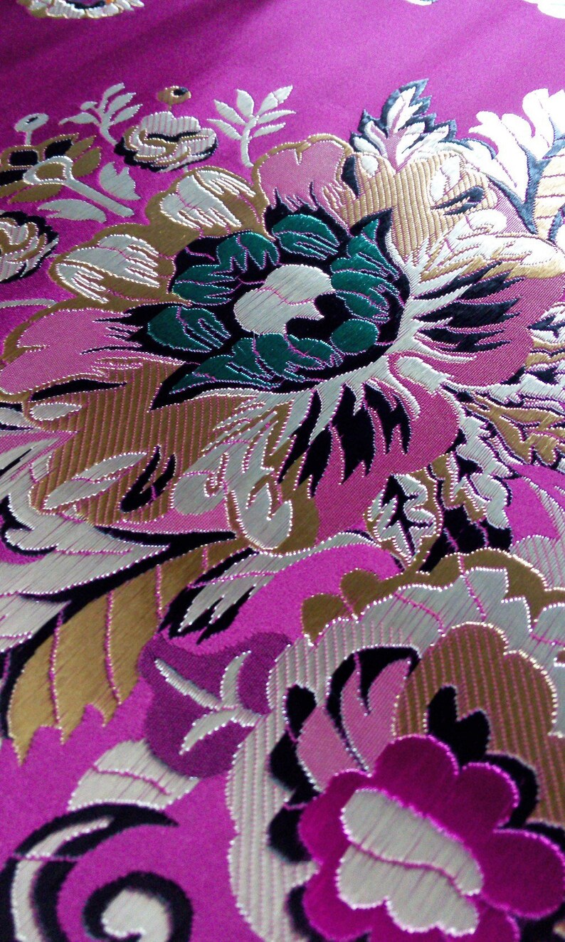 Tissu traditionnel chinois de brocart de soie Cheongsam 75CM | Etsy