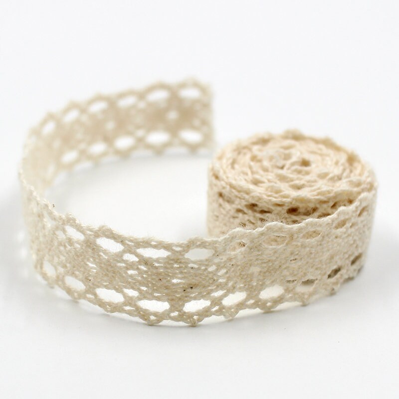 30yards/lot Cotton Material White Cotton Lace Trims Beige - Etsy