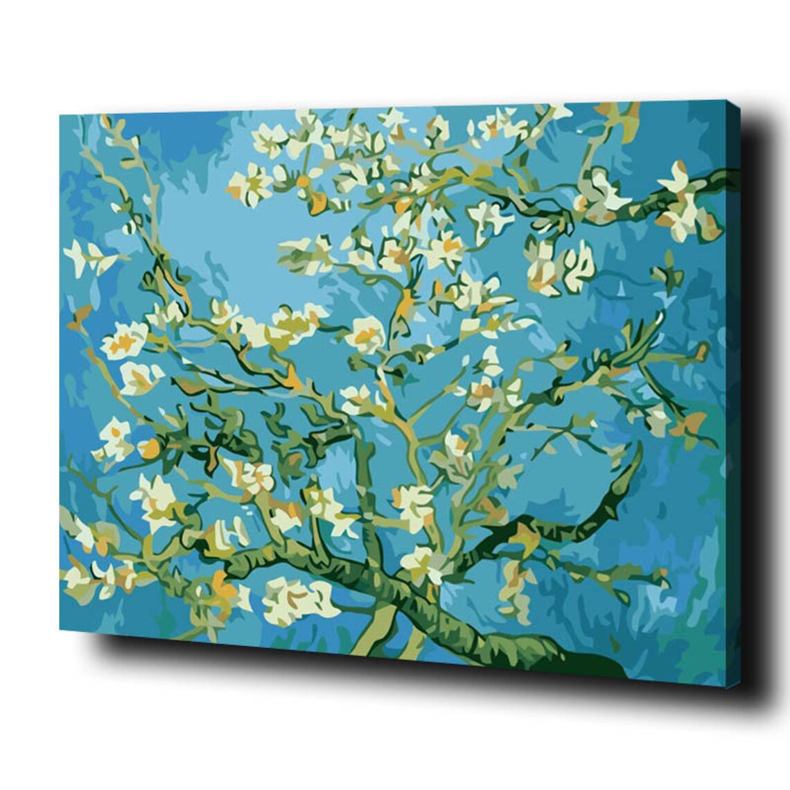 Van Gogh Almond Blossom DIY Digital Canvas Oil Painting by | Etsy