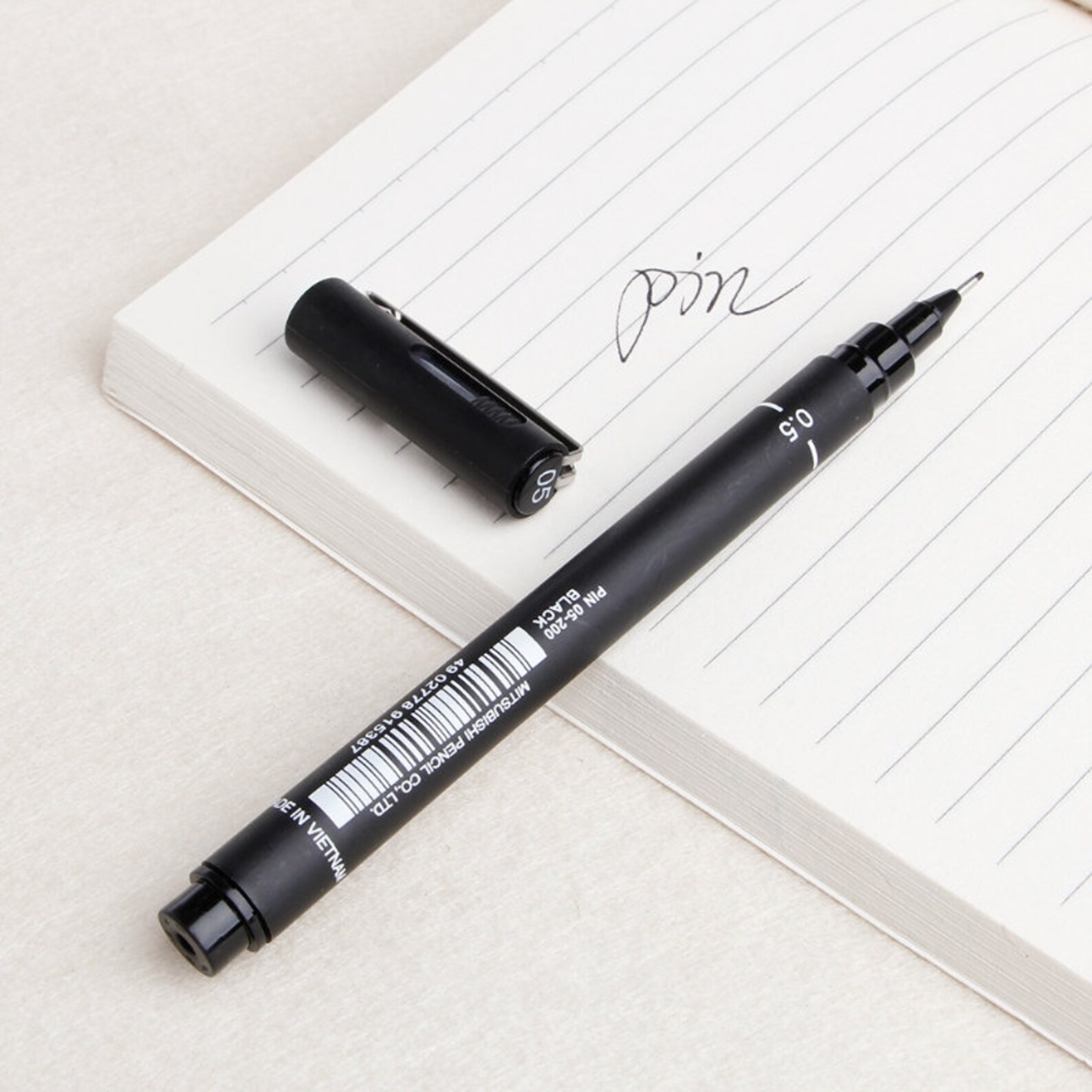 6pcs Drawing Pen Ultra Fine Line 005 01 02 03 05 08 Needle - Etsy