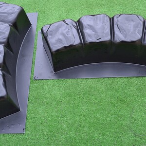 Concrete Molds 47.2in Round Edge Stonelog Edging Border Garden - Etsy ...