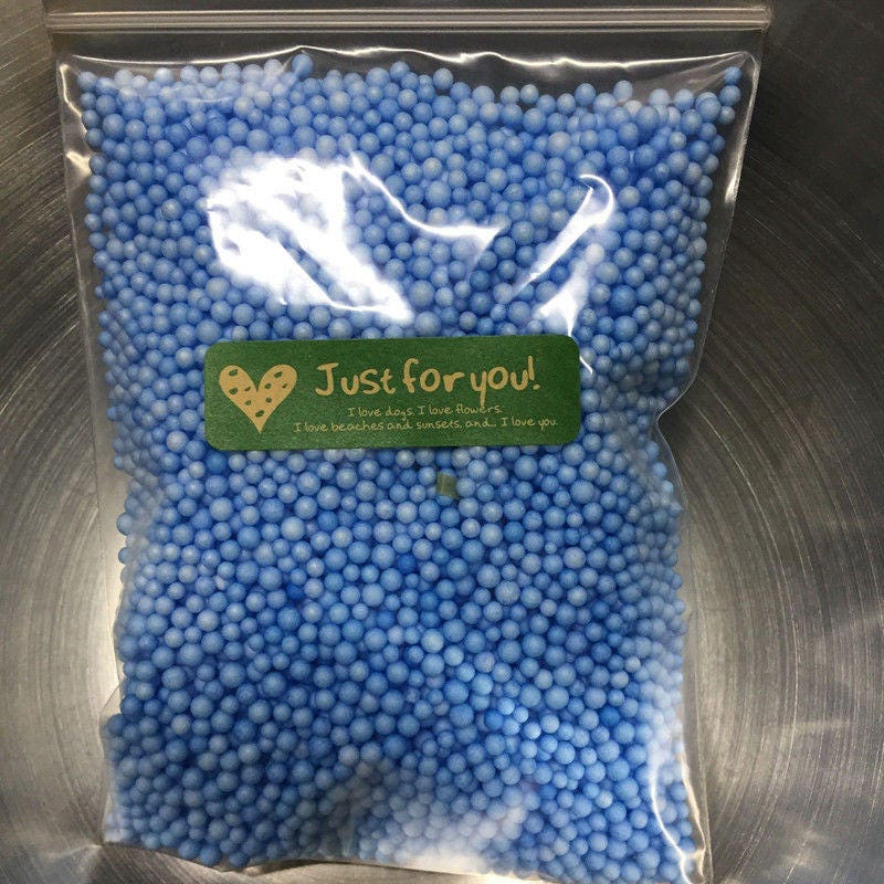 2 Bags Colorful Styrofoam Mini Foam Ball Small Beads for Slime | Etsy