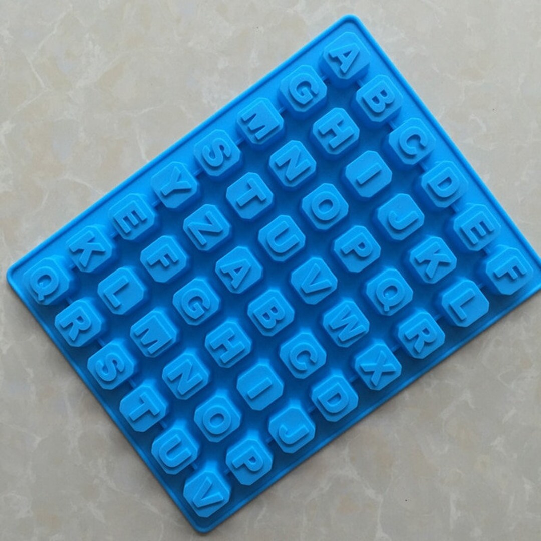 3D Silicone Alphabet Letter Trays Chocolate Mold Cake Fondant - Etsy