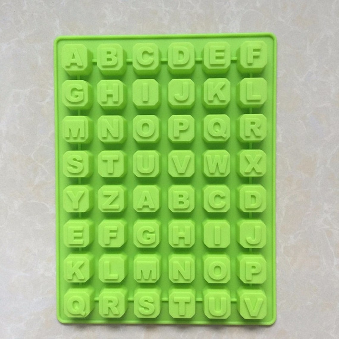 3D Silicone Alphabet Letter Trays Chocolate Mold Cake Fondant | Etsy