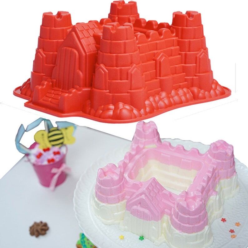 3d Castle Bundt Cake Pan Bread Chocolate Bakeware Silicone - Etsy