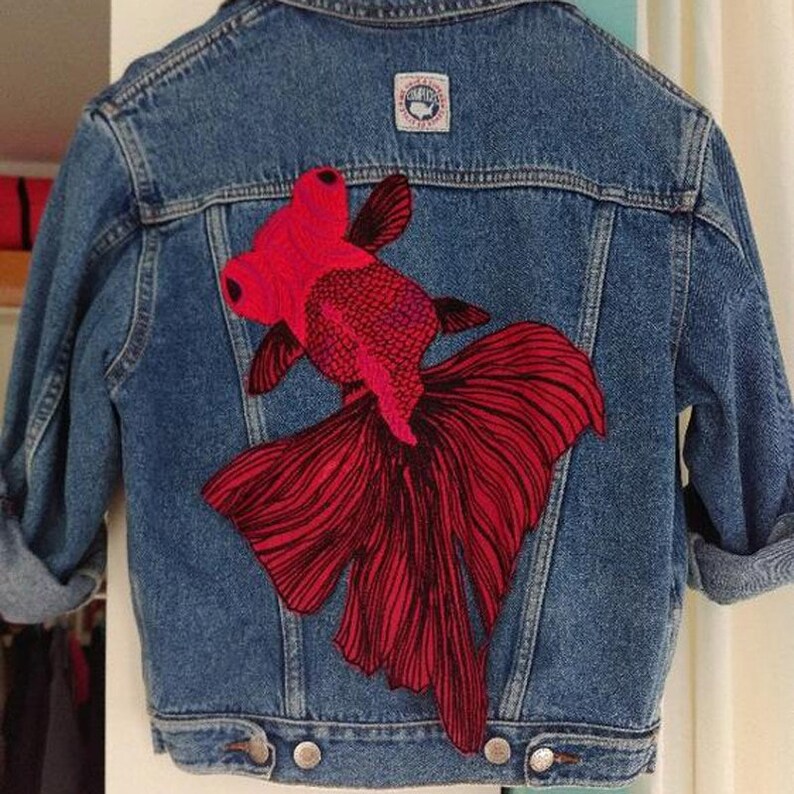 1PC 3835 Big Fish Embroidered Patches Sewing for Clothes - Etsy