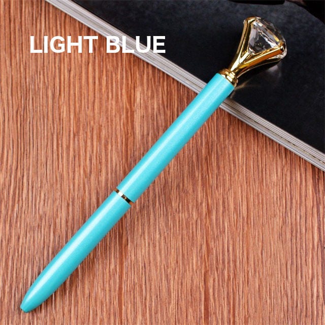 Colorful Creative Large Crystal Pen Diamond Stationery | Etsy