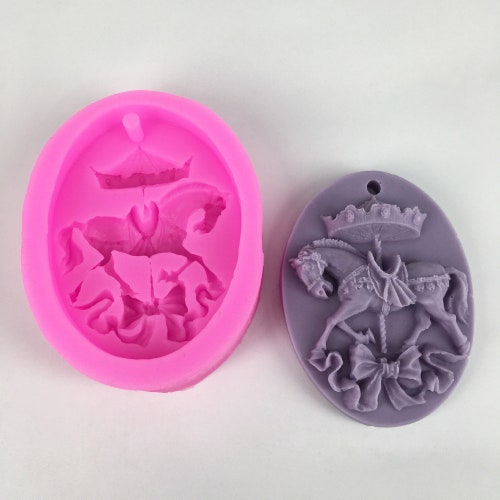3D CAROUSEL HORSE Silicone Mold - Etsy