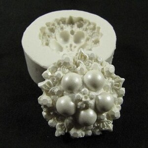 5 Pearls Brooch Silicone Mold Fondant Cake Molds Diamond - Etsy