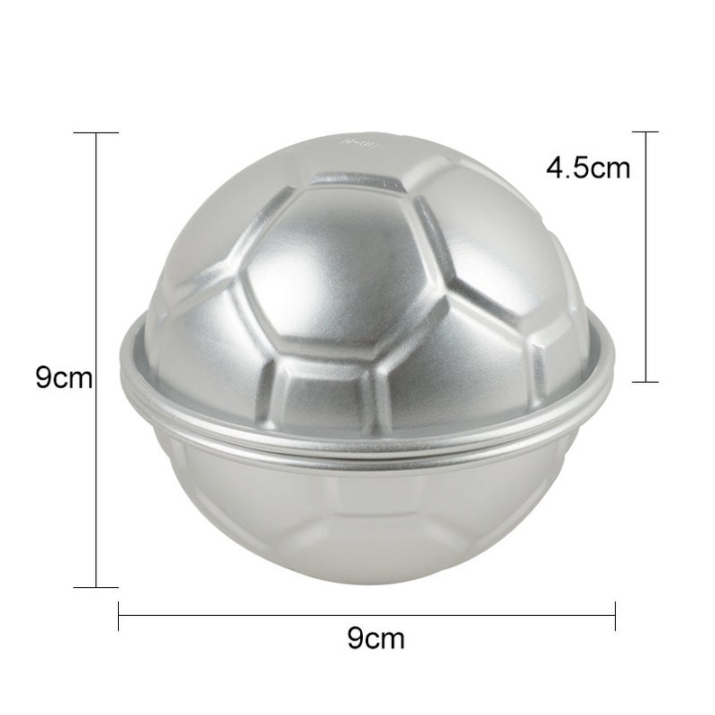 2pcs/set Football Cake Mold 3D Aluminium Soccer Cake Pudding - Etsy