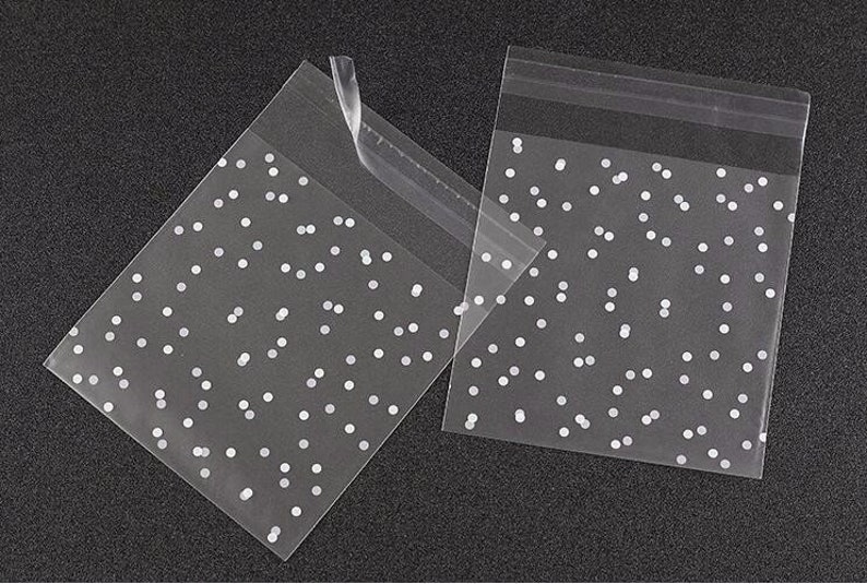 100pcs/lot Translucent Dots Plastic Cookie Packaging Bags - Etsy