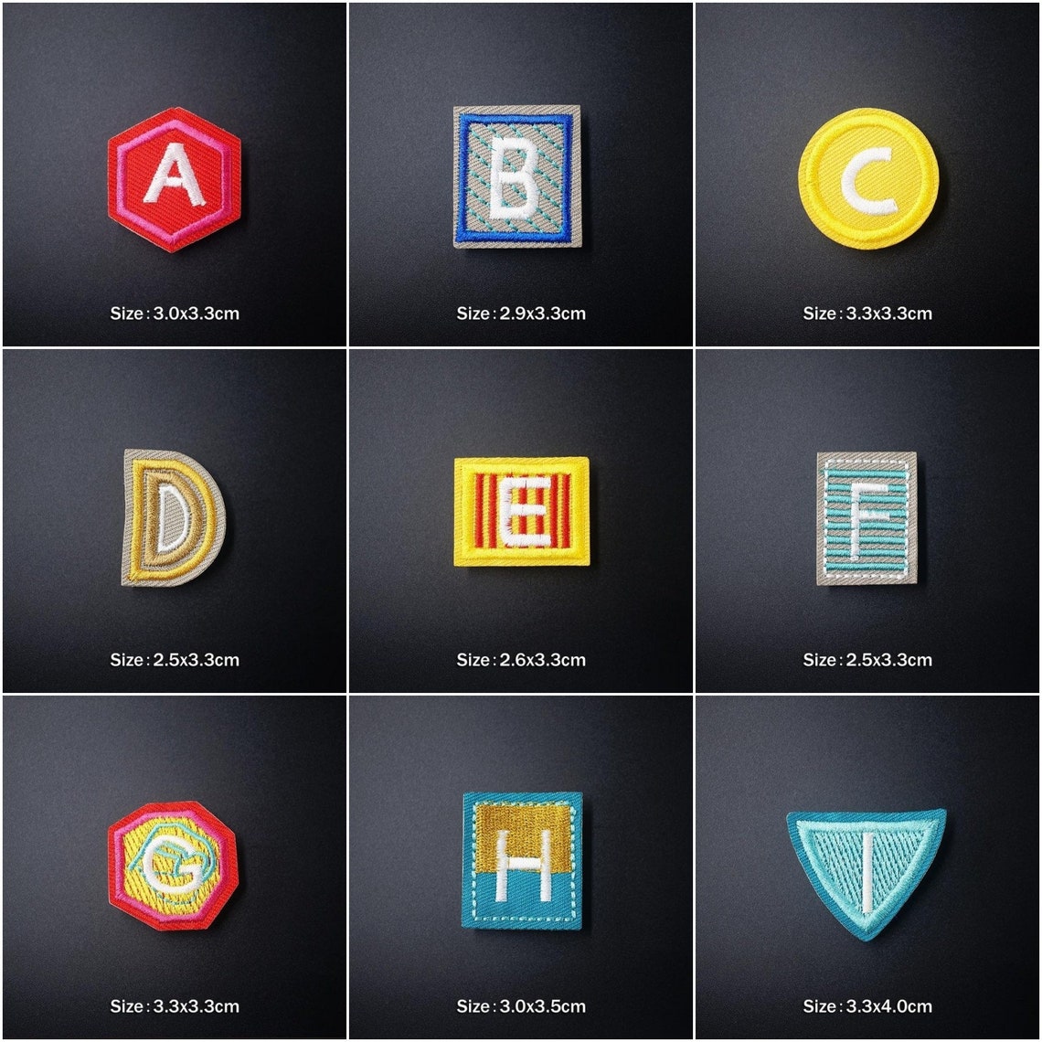 A-Z Letter Patches Letter Iron on Patches Single Letter - Etsy