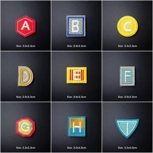 A-Z Letter Patches, Letter Iron on Patches, Single Letter Patches ...