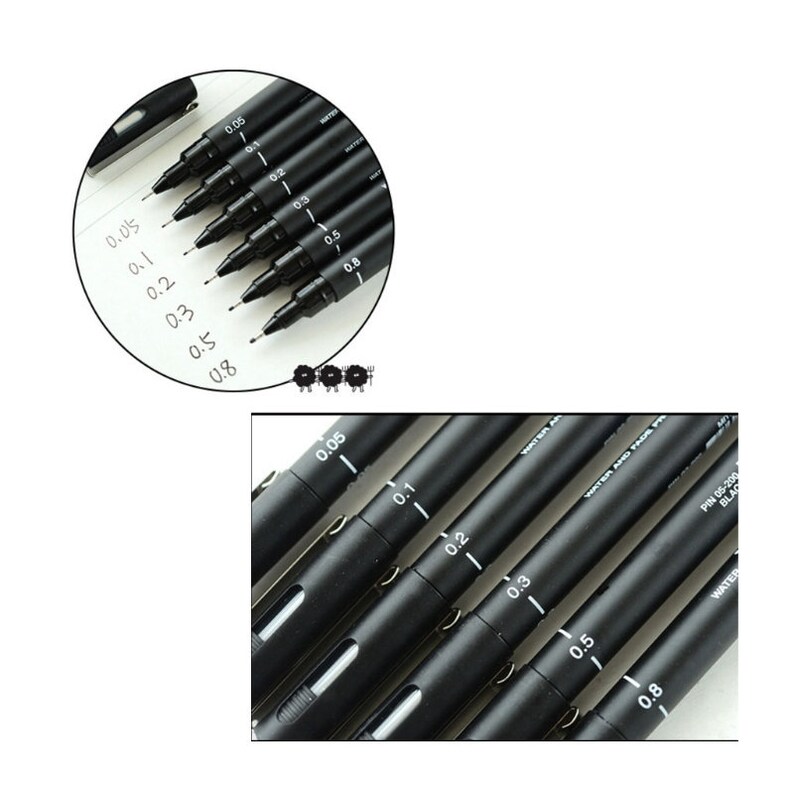 6pcs Drawing Pen Ultra Fine Line 005 01 02 03 05 08 Needle - Etsy 6pcs Drawing Pen Ultra Fine Line 005 01 02 03 05 08 Needle - Etsy