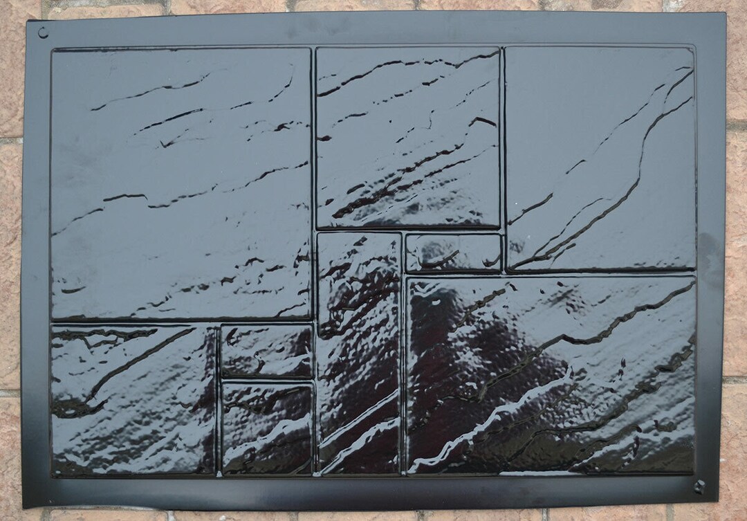 Concrete Mold Wall Stone Plaster Cement Tiles Wall Decor ABC Plastic 1 ...