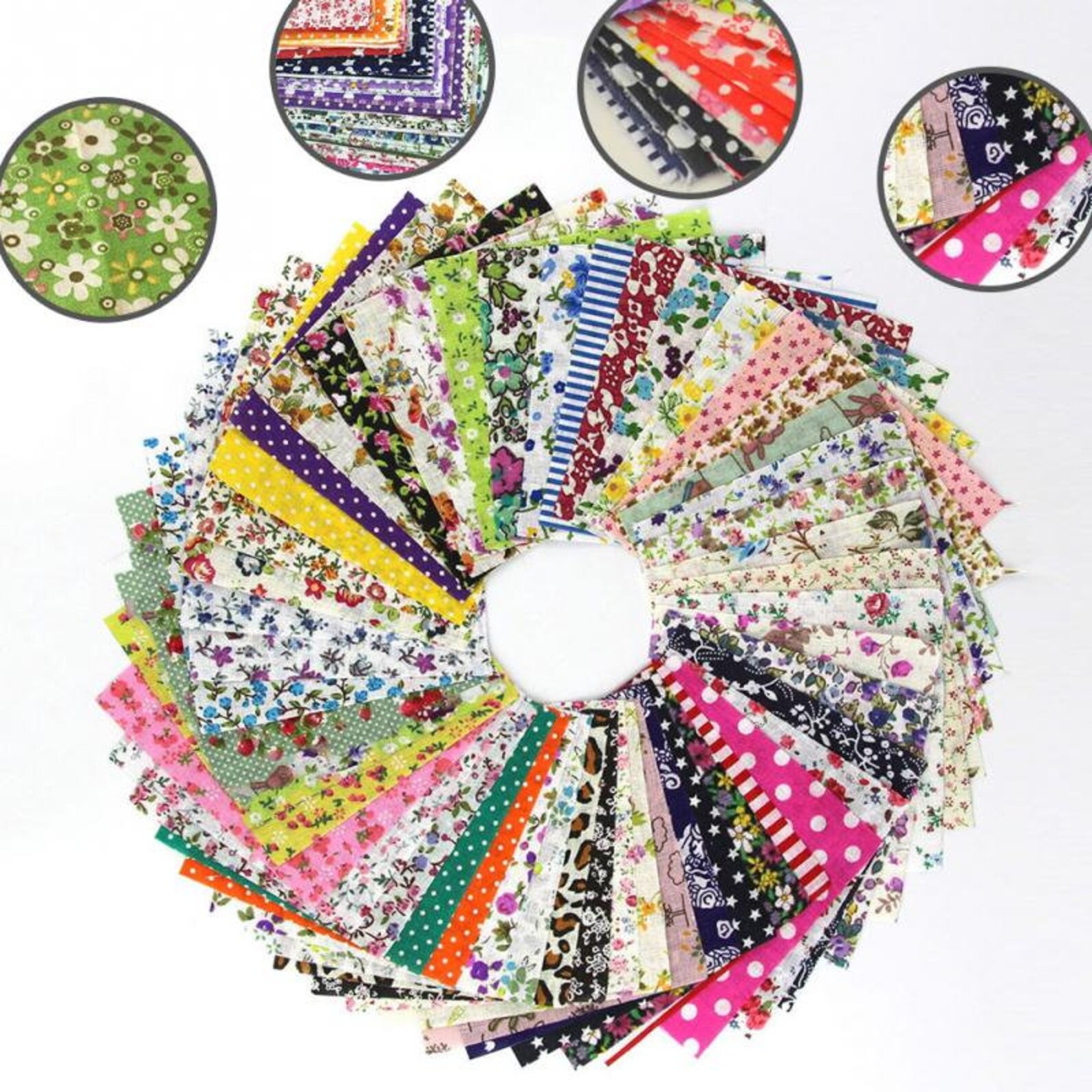 50 Pieces 10 Cm X 10 Cm Charm Pack Cotton Fabric Patchwork | Etsy