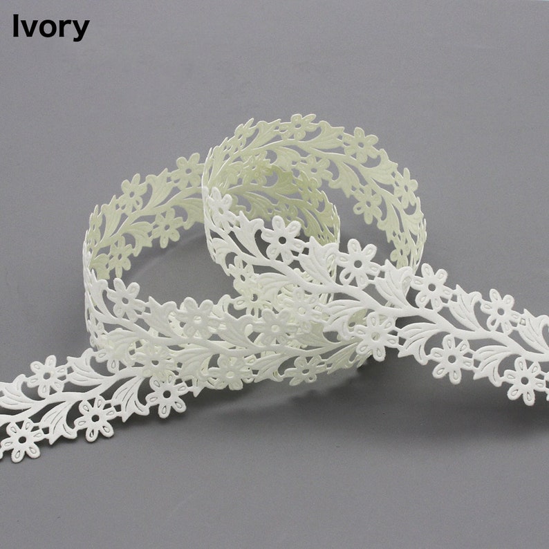Approx 35mm Flower Floral Ribbon Sewing Craft Lace Trim - Etsy