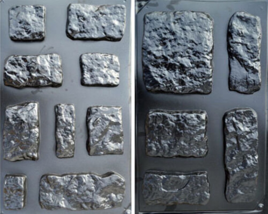 Set 14 Pcs Concrete Molds Plaster Wall Stone Cement Tiles - Etsy