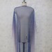 Deep Blue Pearl Decor Mesh Cloth Soft Gradient Ombre Net Fabric Wedding ...