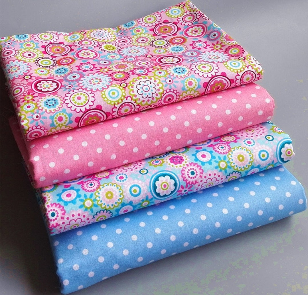 150cmx50cm Flower Twill Cotton Fabric Fat Quaters Sewing Baby Cloth ...