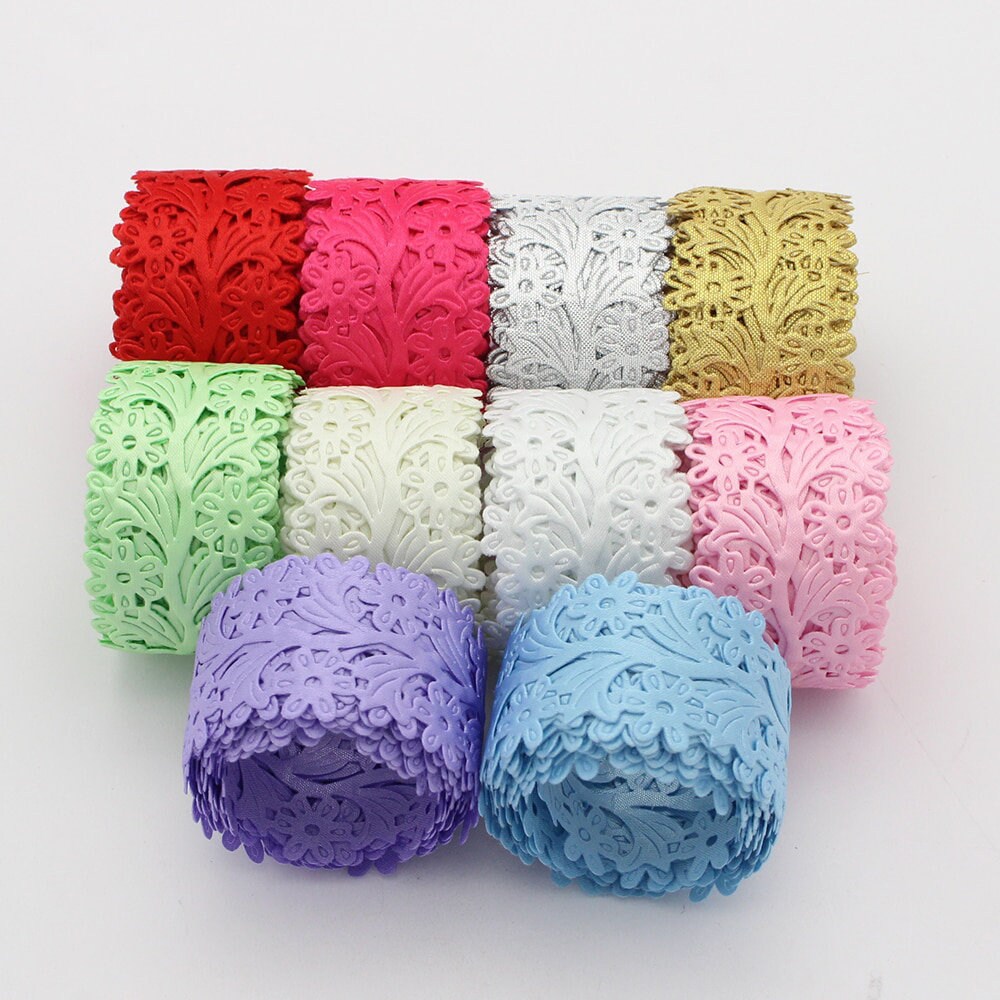 Approx 35mm Flower Floral Ribbon Sewing Craft Lace Trim - Etsy