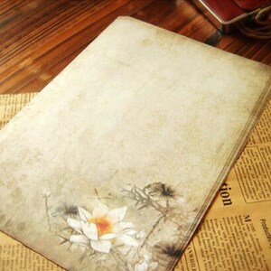 8 Pcs/lot Vintage Lotus Letter Paper Stationery Writing Paper Letter ...