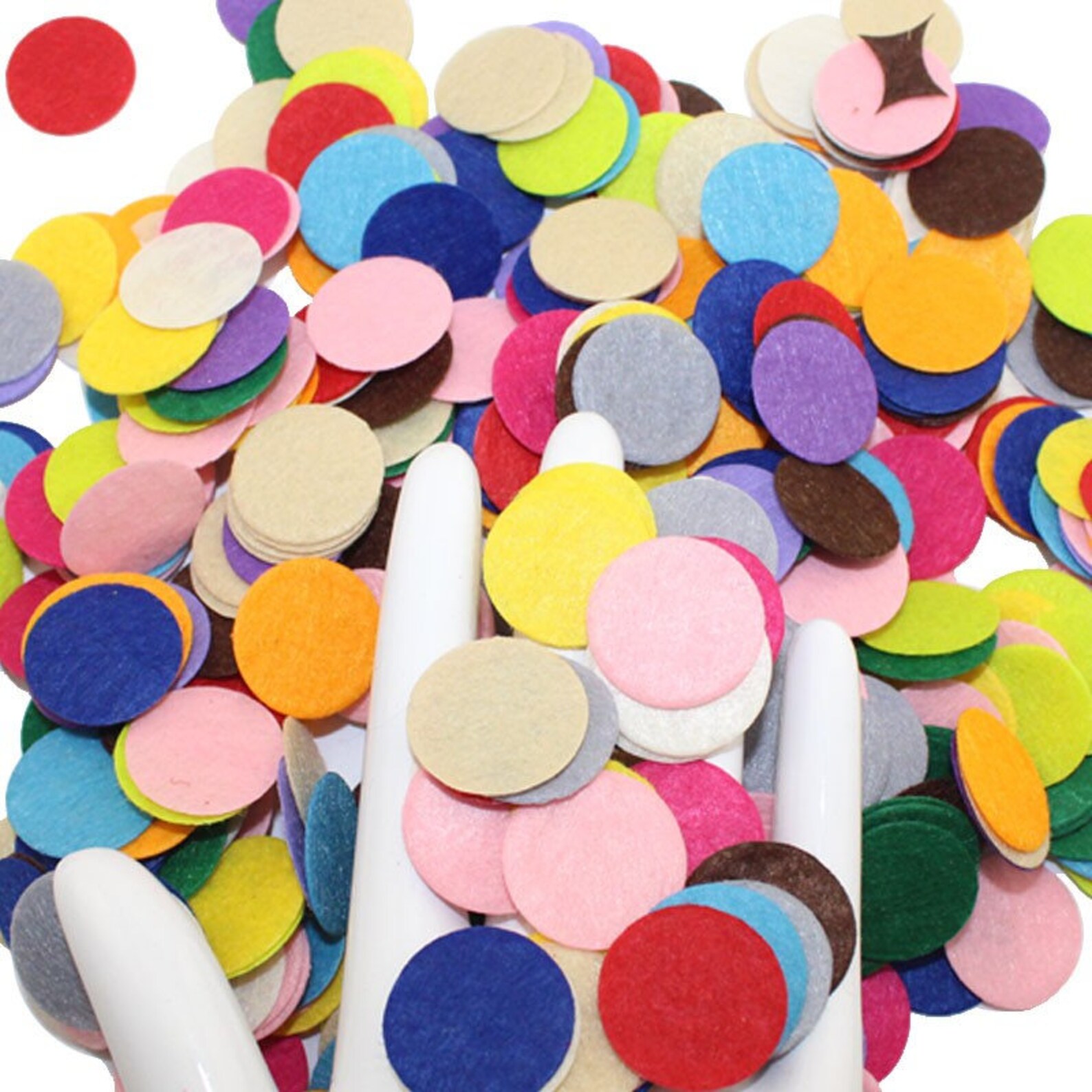 200 Pcs 2.5cm Eco-friendly Round Felt Fabric Pads Accessory | Etsy