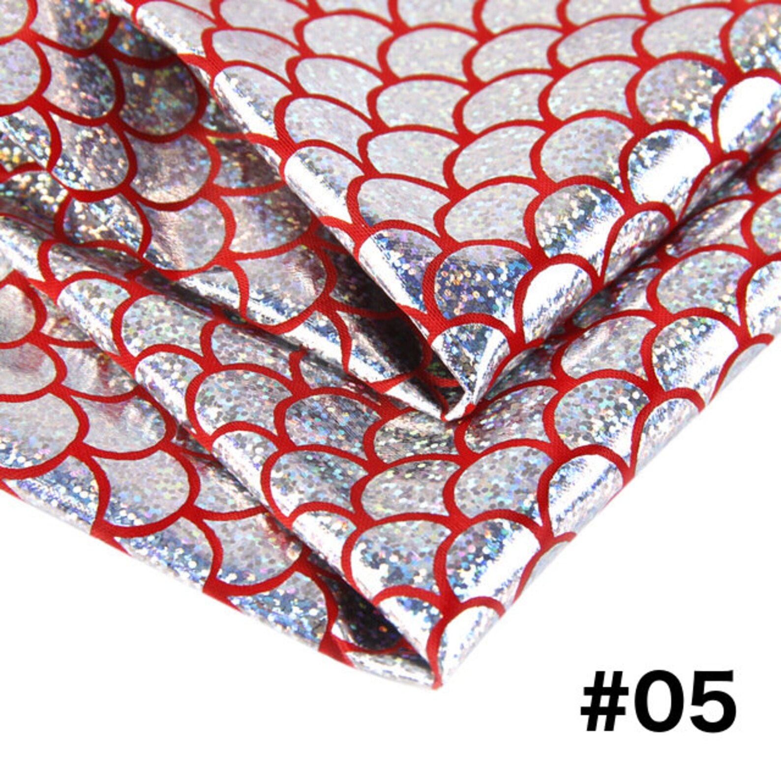 50145cm Fish Scales Hologram Holographic 2 Ways Stretch Knit - Etsy