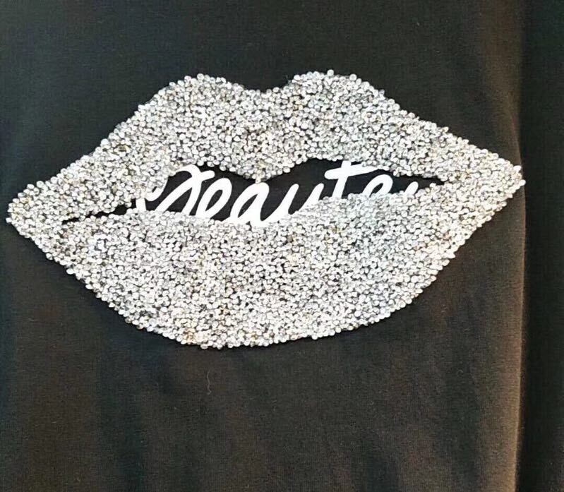 New 1Pcs Fun Rhinestones Sunglasses Lips Embroidered Patch | Etsy