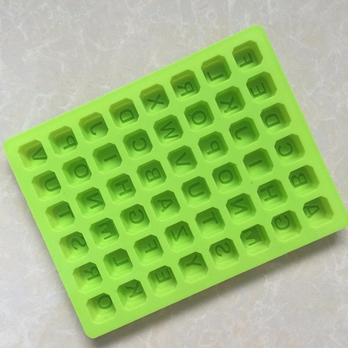 3D Silicone Alphabet Letter Trays Chocolate Mold Cake Fondant | Etsy